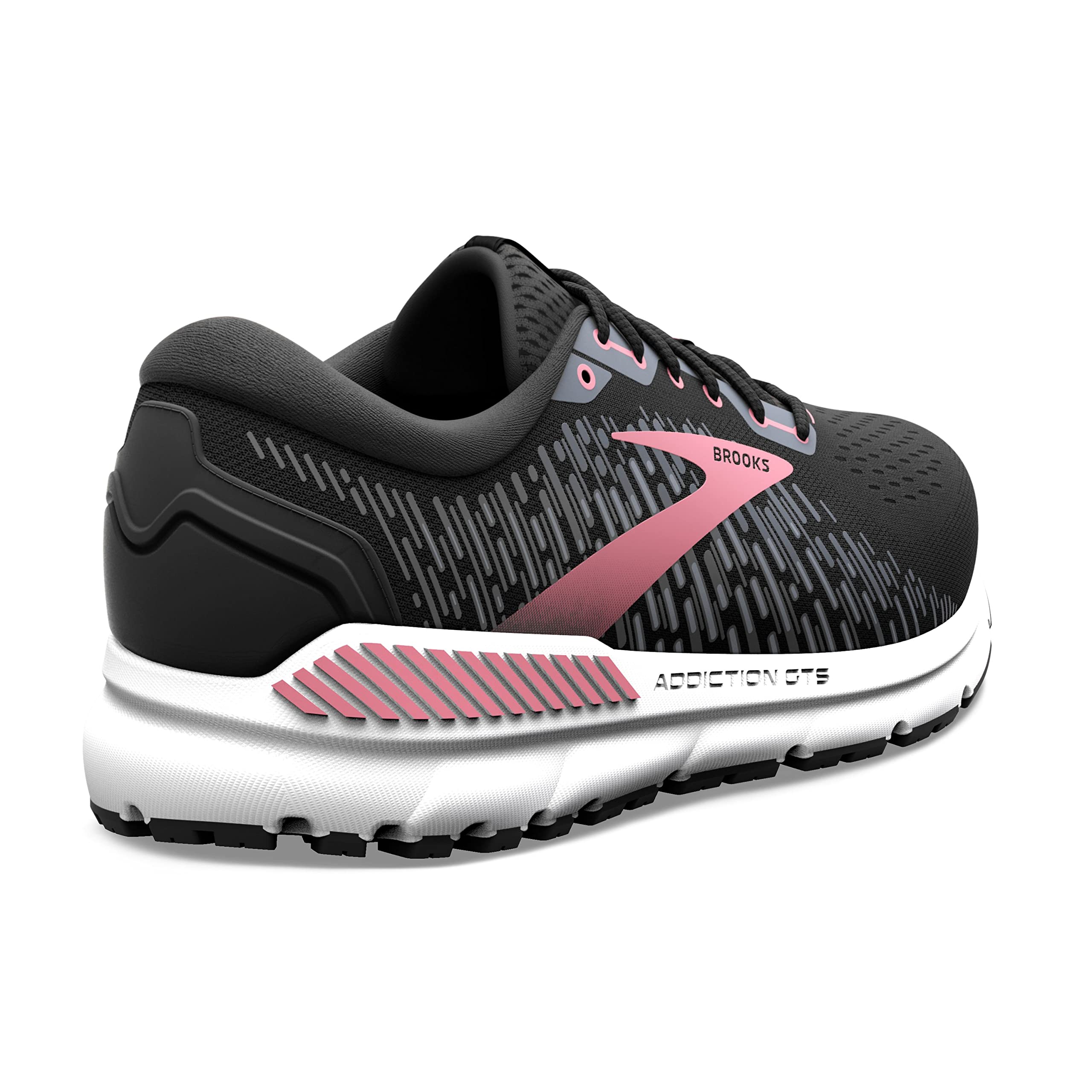 Brooks Women's Addiction GTS 15 Supportive Running Shoe - Black/Ebony/Mauvewood - 9.5 Narrow