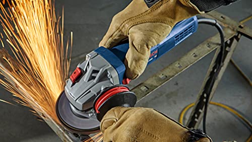 BOSCH GWS10-450 4-1/2 In. Ergonomic Angle Grinder with Slide Switch, Black