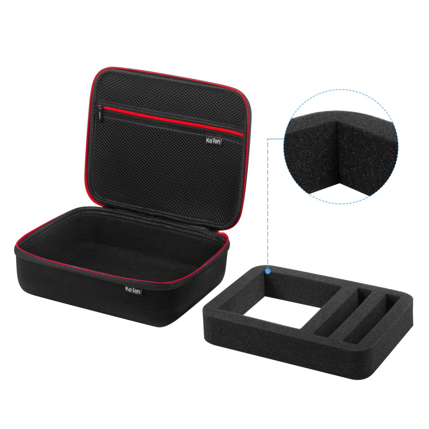 Keten Carry Case for SNES Classic Mini, Deluxe Travel Carrying Case Perfect Protection for Super Nintendo NES Classic Mini Console (2017), Fits for 2 Controllers and HDMI Cable Controller