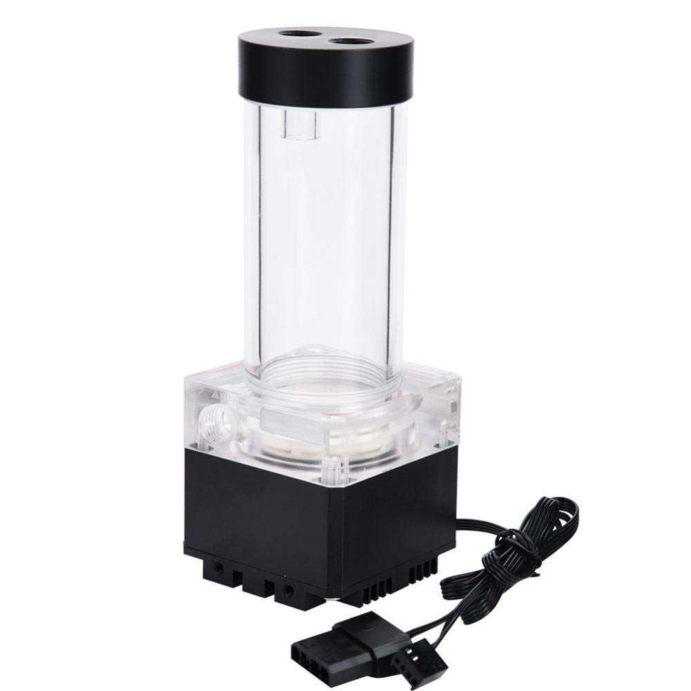 Bewinner 800L/H Mini Water Cooling Pump 0.7A 7V 12cm/ 4.72in, 17cm/ 6.69in Computer Pump 4 Meters Pump Head Fast Heat Dissipation Multi-Level Protection Cool Water Pump(17cm Black)