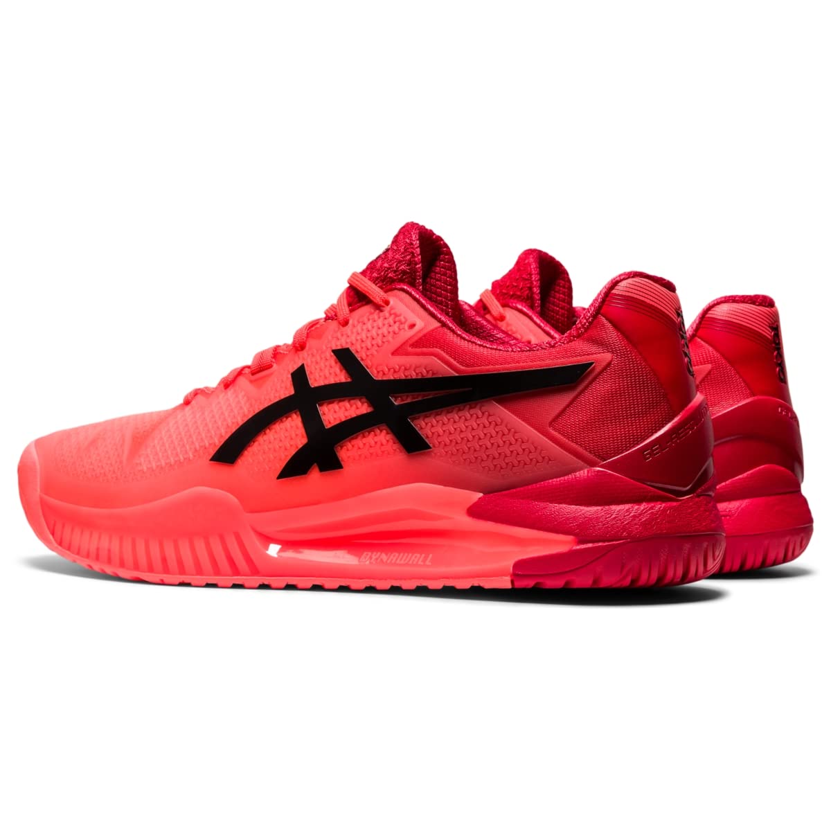 ASICS Men's Gel-Resolution 8 Tokyo Tennis Shoes, 12.5, Sunrise RED/Eclipse Black