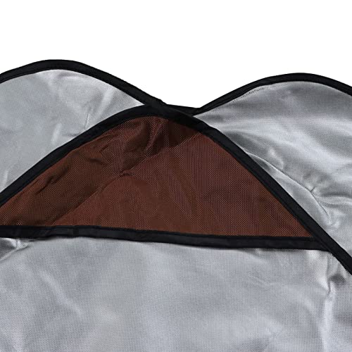Swing Canopy Replacement, 4 Reinforced Straps Outdoor Swing Canopy Cover 420D Oxford Windproof Fabric for Backyard Coffee