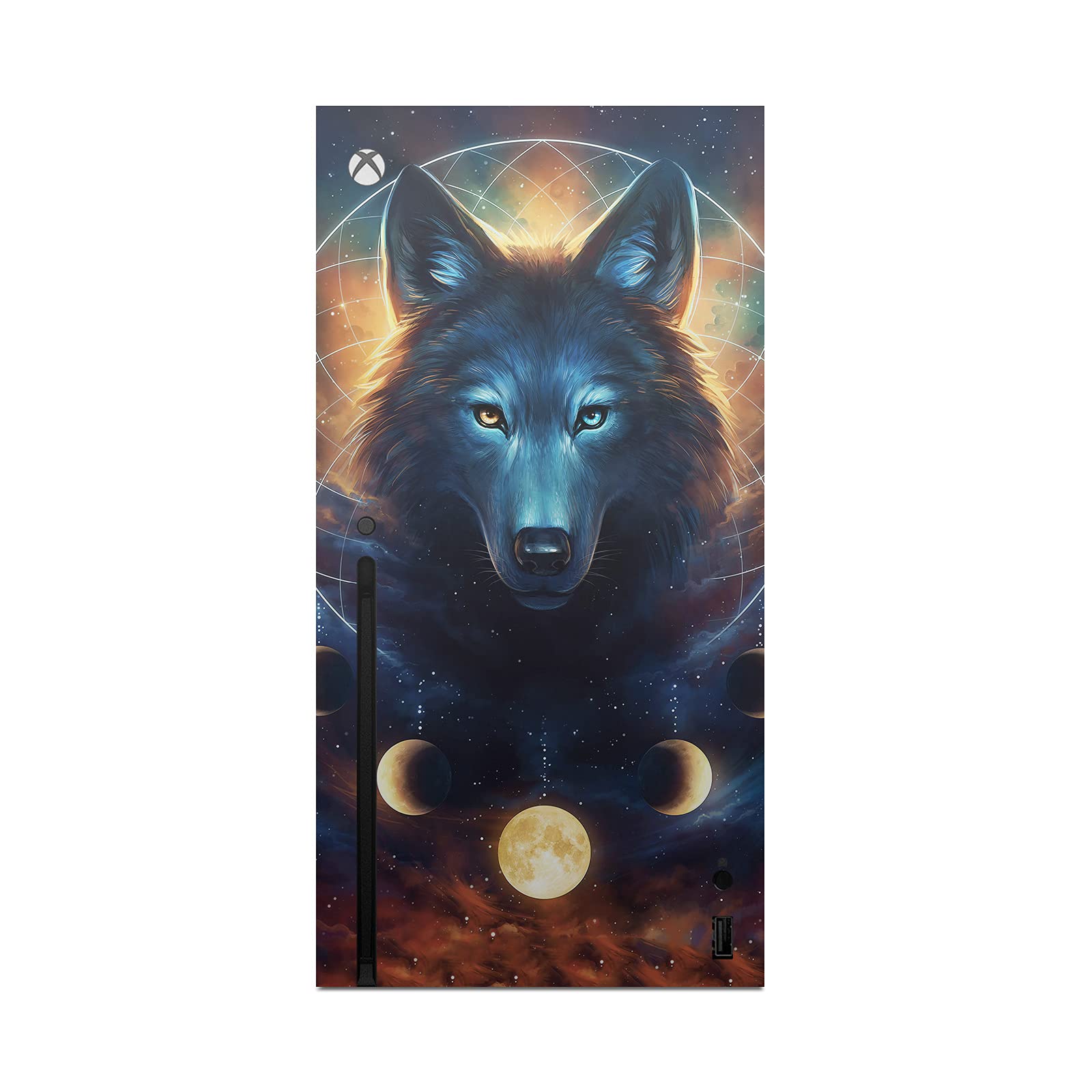 Head Case Designs Officially Licensed Jonas JoJoesArt Jödicke Dreamcatcher Wolf Art Mix Vinyl Sticker Gaming Skin Case Cover Compatible with Xbox Series X Console and Controller Bundle