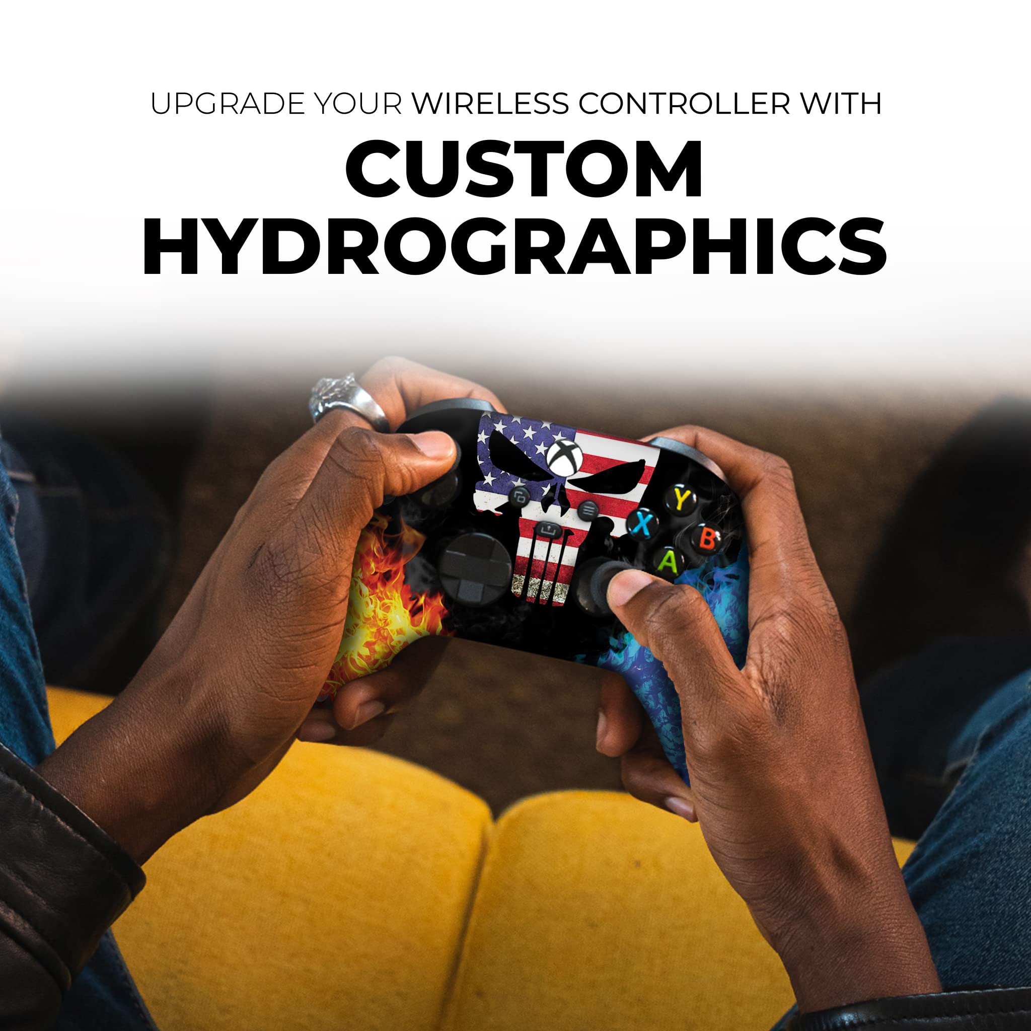 DreamController Batmen Custom X-box Controller Wireless compatible with X-box One/X-box Series X/S Proudly Customized in USA with Permanent HYDRO-DIP Printing(NOT JUST A SKIN) (MODDED)
