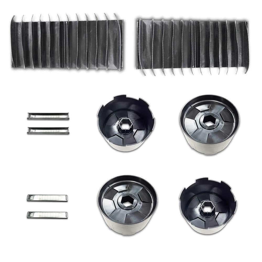 EGO Power+ Parts Rubber Sweeper Replacement Kit for RBA2100 21" Rubber Broom Attachment - BBA2100 Bristle Brush to RBA2100 Rubber Broom Conversion Kit