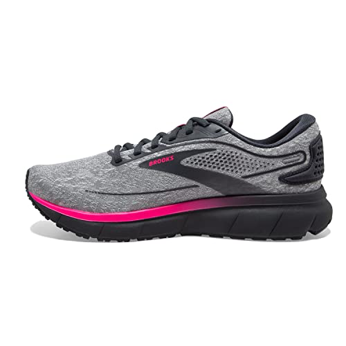 Brooks Women’s Trace 2 Neutral Running Shoe - Oyster/Ebony/Pink - 8.5 Medium