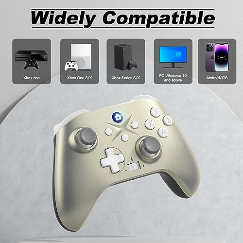 Dinosoo Special Edition Wireless Controller for Xbox Series X/S/Xbox One/Xbox One S/One X, and Android PC, Built-in Dual Vibration TURBO Function 3.5mm Headphone Jack Macro Function(Lunar Shift)