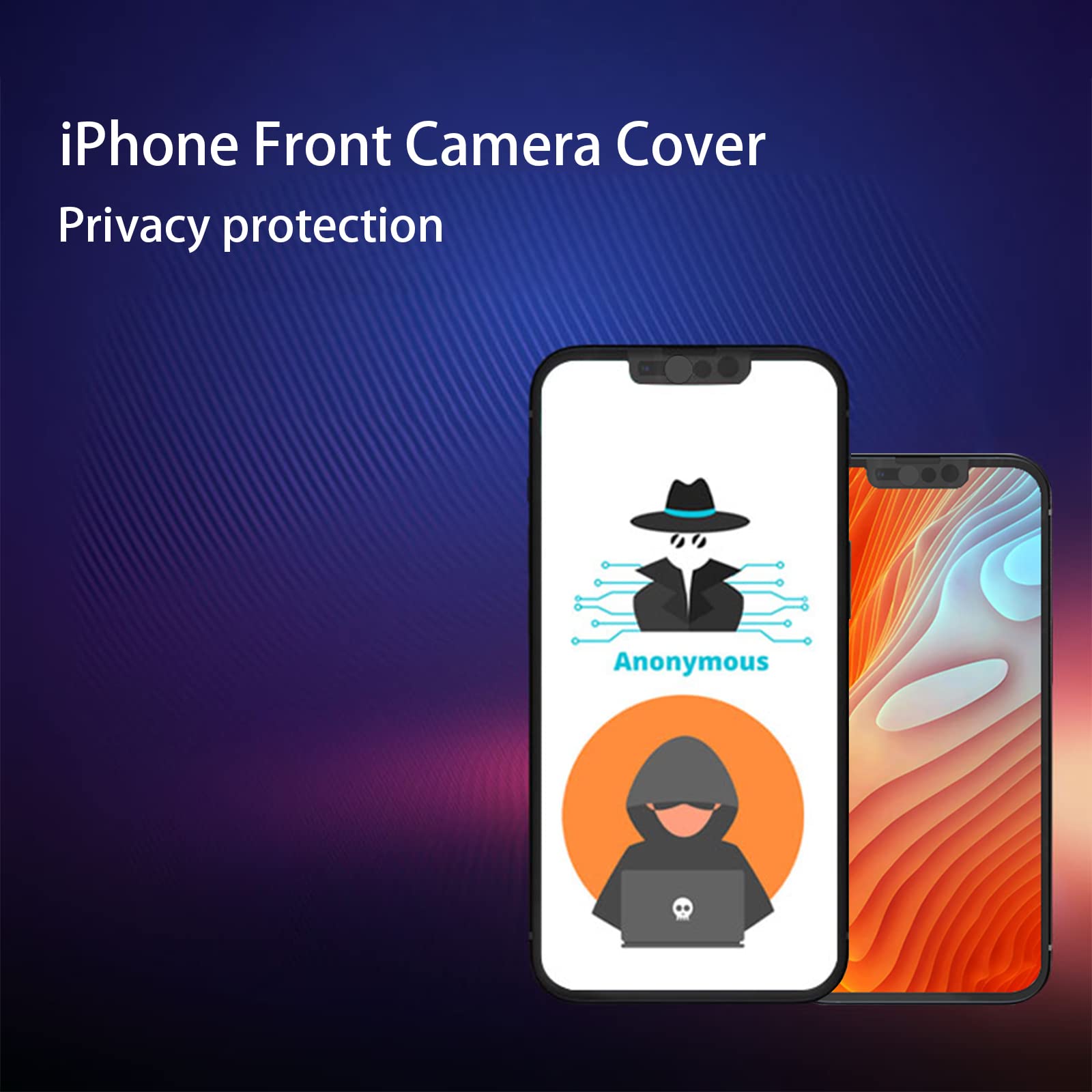 EYSOFT Webcam Cover,Front Camera Cover Compatible for iPhone 13,iPhone 13 Mini,iPhone 13 Pro,iPhone 13 Pro Max,Protect Privacy and Security,Not Affect Face Recognition, 2 Pack