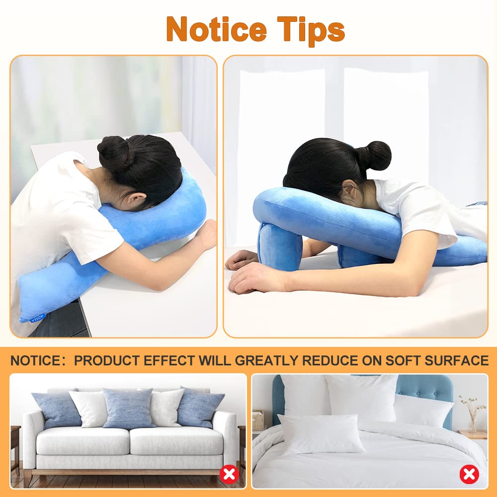 Face Down Pillow for Sleeping After Eye Surgery Head Positioning Prone Pillow for Massage Napping Tanning Pillow with Face Hole Doughnut Bed Cradle Cushion Detached Retina Vitrectomy Recovery