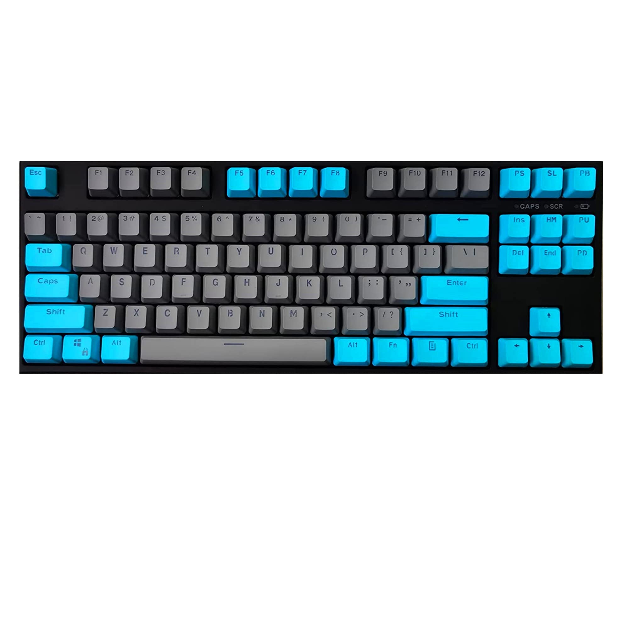 BOYI IK87 Hot Swappable TKL RGB Mechanical Keyboard,87 Keys Bluetooth 5.0 Wireless/Wired Dual Mode 75% PC Gaming Keyboard Gateron Yellow Switch for Windows Mac Gamers(BOYI Matcha XDA Keycaps)