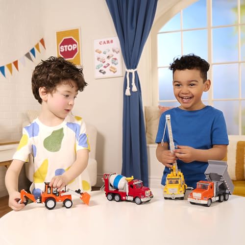 DRIVEN by Battat β Micro Crane Truck β Toy Crane Truck with Lights, Sounds and Movable Parts for Kids Age 3+ , Yellow
