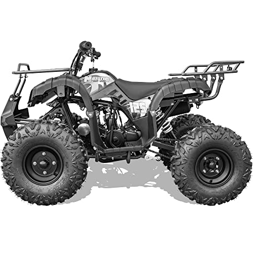 MotoTec Bull 125cc 4-Stroke Kids Gas ATV Black (MT-ATV-Bull-125cc_Black)