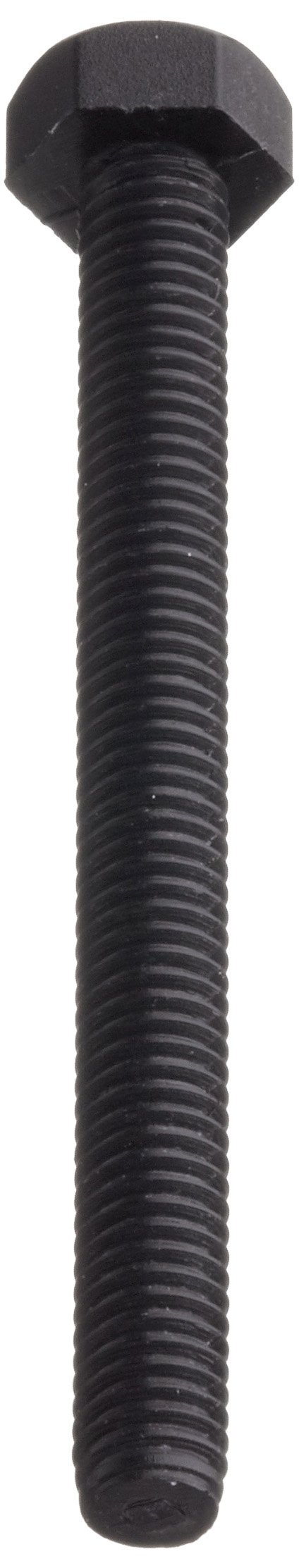Nylon 6/6 Hex Bolt, Plain Finish, Black, Hex Head, External Hex Drive, 6mm Length, Fully Threaded, M2-0.4 Metric Coarse Threads, Made in US (Pack of 100)