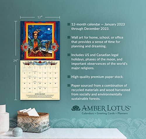 For the Love of Frida 2023 Wall Calendar: Art and Words Inspired by Frida Kahlo