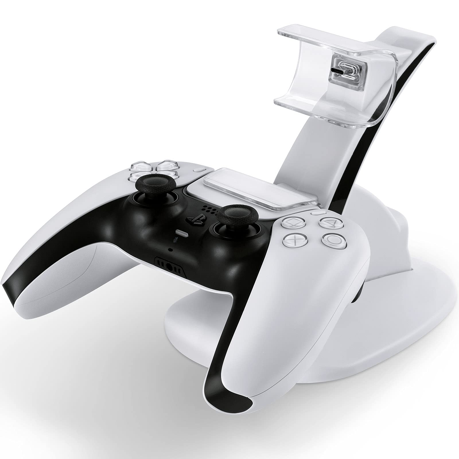 AuyKoo PS5 Controller Charging Station for Playstation 5, PS5 Holder Stand Fan Cooler Gamepad Charging Cradle for Playstation 5