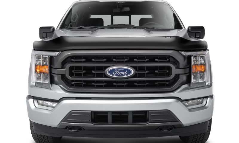 Auto Ventshade [AVS] Bugflector Hood Protector | Fits 2021 - 2024 Ford F - 150, High Profile - Smoke | 23621