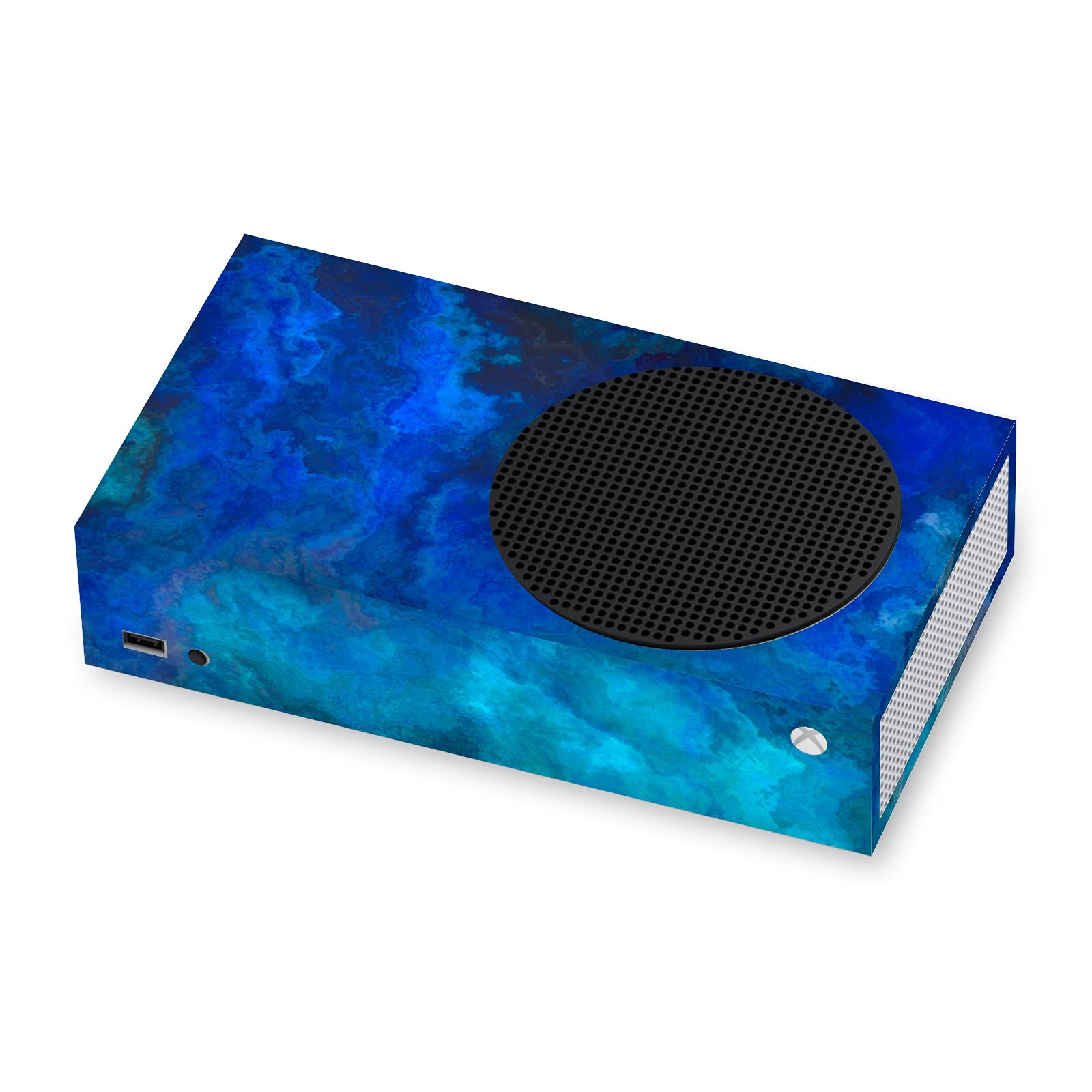 Head Case Designs Officially Licensed LebensArt Blue Malachite Art Mix Matte Vinyl Sticker Gaming Skin Case Cover Compatible with Xbox Series S Console