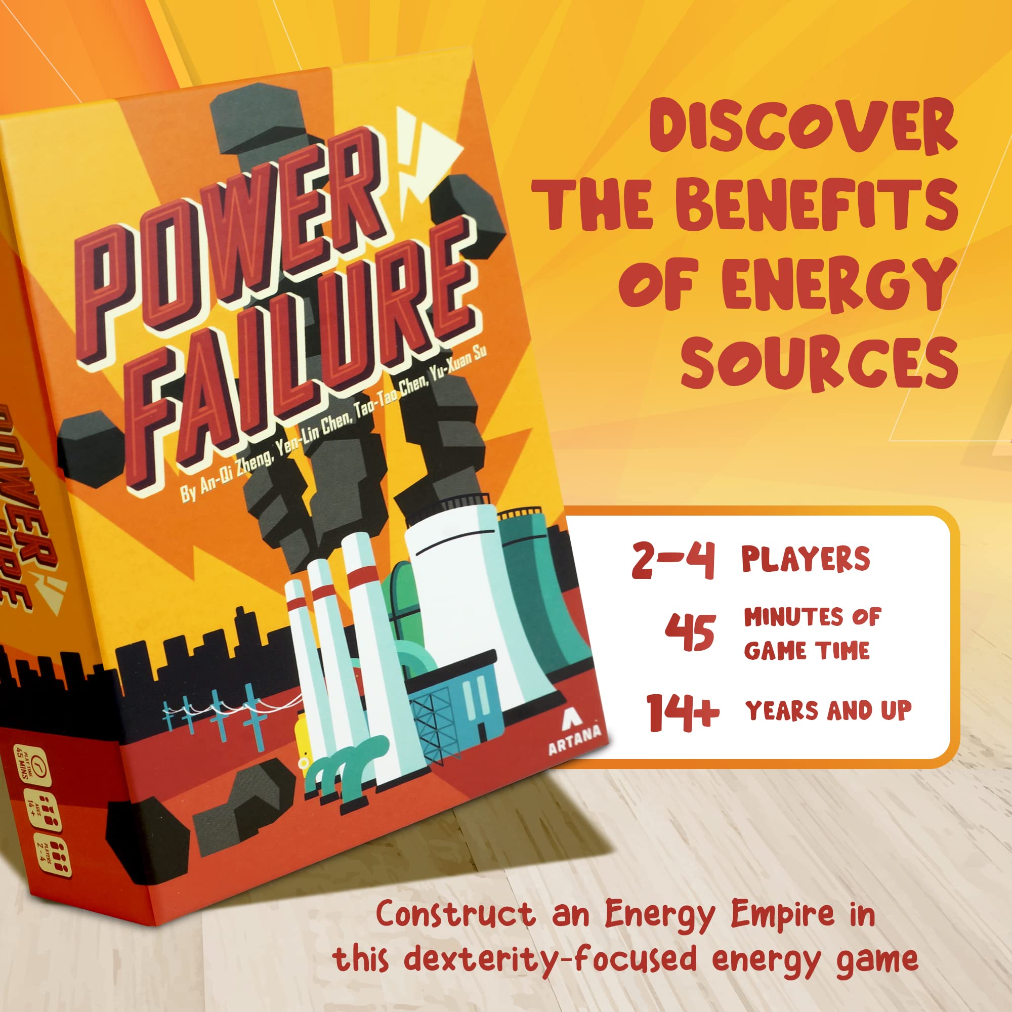 Power Failure: A Strategy Card Game About Power Plants and Energy Generation – Science Board Game on Nuclear, Renewable, and Fossil Fuels - Educational STEM Board Game for Gamers, Adults and Families