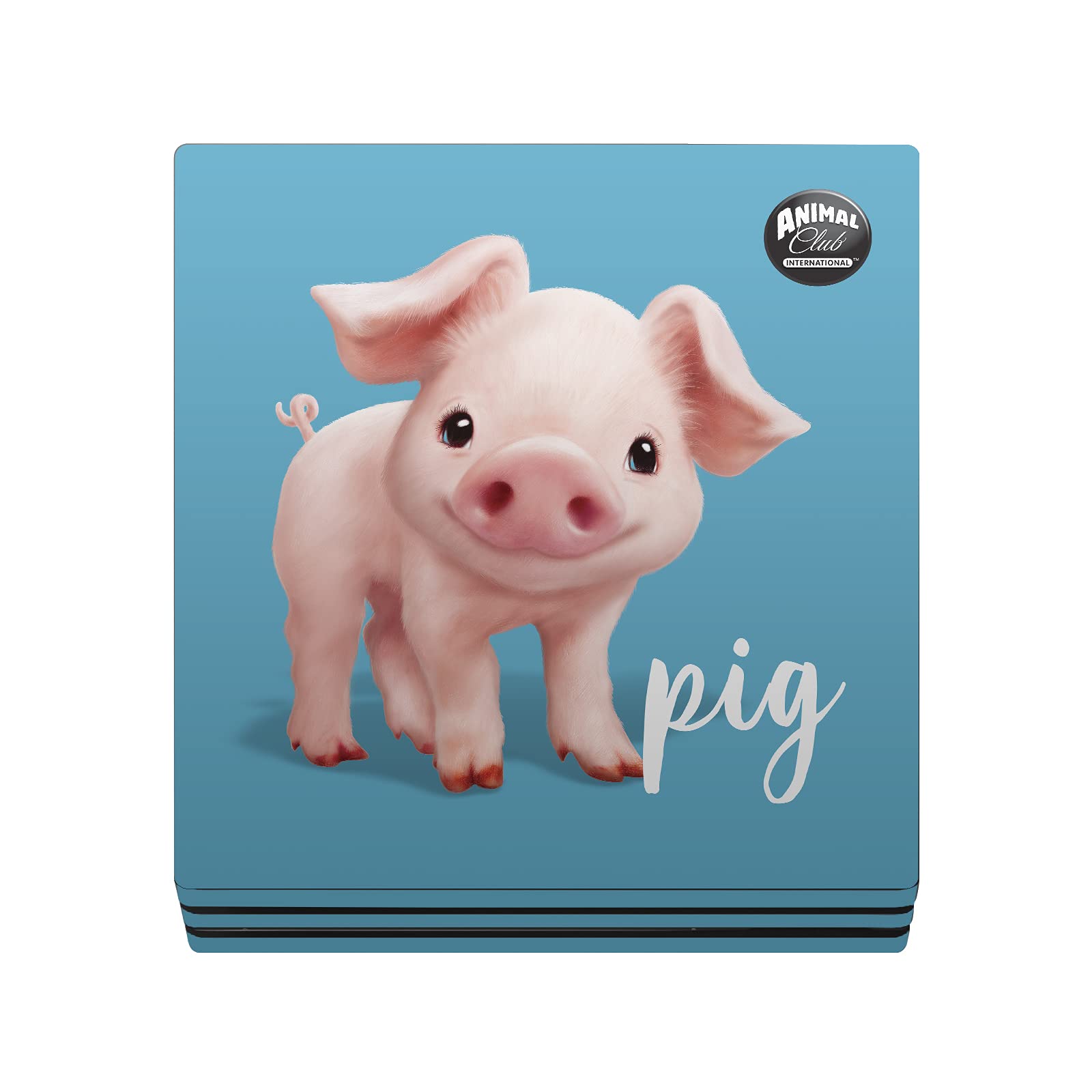 Head Case Designs Officially Licensed Animal Club International Pig Faces Matte Vinyl Sticker Gaming Skin Case Cover Compatible With Sony PlayStation 4 PS4 Pro Console