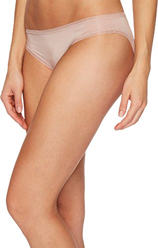 DKNY Women's Litewear Low Rise Bikini Panty, Shell, Medium
