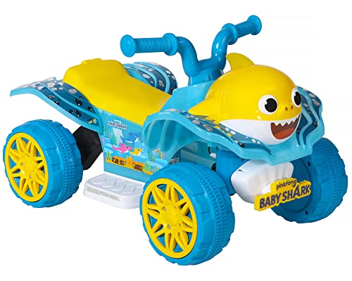 Dynacraft Baby Shark 6-Volt Unisex Kids Ride-on for Age 1.5-3 Years