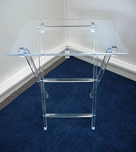 Clear Acrylic Folding TV Snack Tray