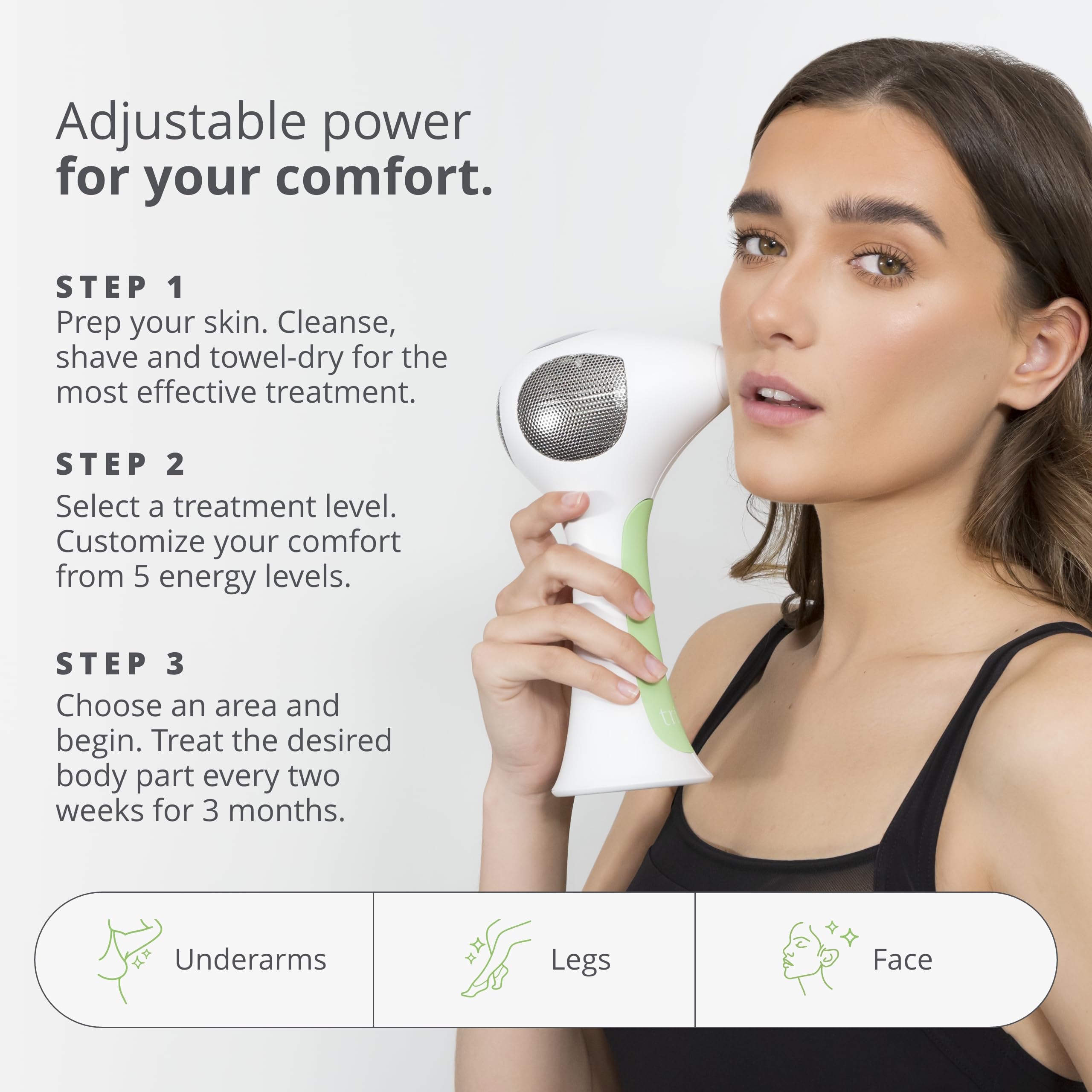 Tria Hair Removal Laser 4X - Safe At-Home Laser Hair Removal for Women and Men - Green