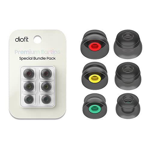 diofit β Beats Studio Buds Eartips/Beats Fit Pro Eartips/Beats Studio Buds + Eartips Compatible for Beats (Silicone Black)