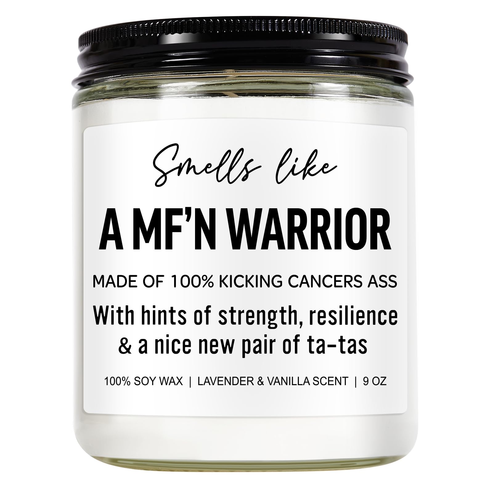 Younift Funny Breast Cancer Survivor Candle, Breast Cancer Gifts for Woman, Cancer Care Gifts for Women, After Breast Surgery Gifts, Mastectomy, Comfort Items for Chemo Patients, Cancer