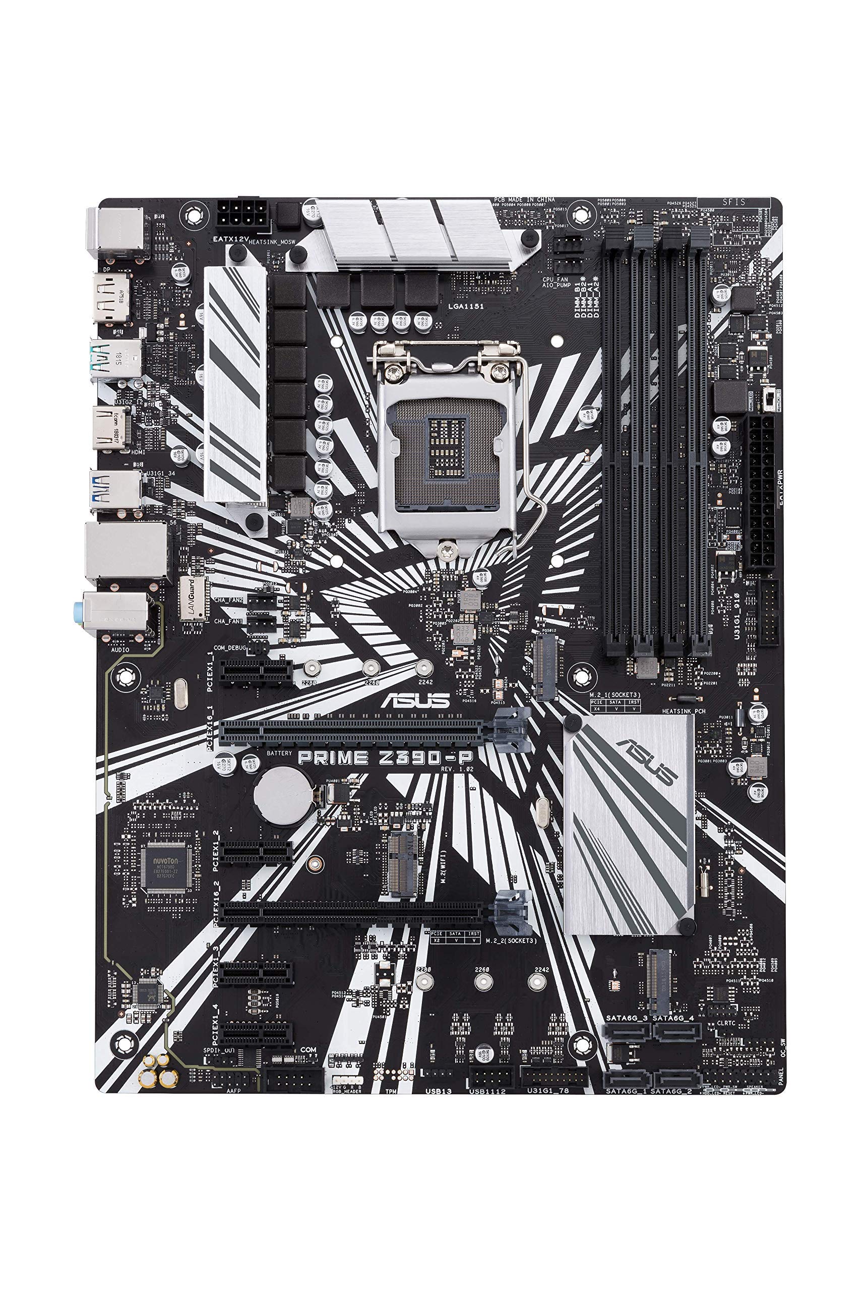 ASUS Prime Z390-P LGA1151 (Intel 8th and 9th Gen) DDR4 DP HDMI M.2 Z390 ATX Motherboard with USB 3.1 Gen2 (Renewed)