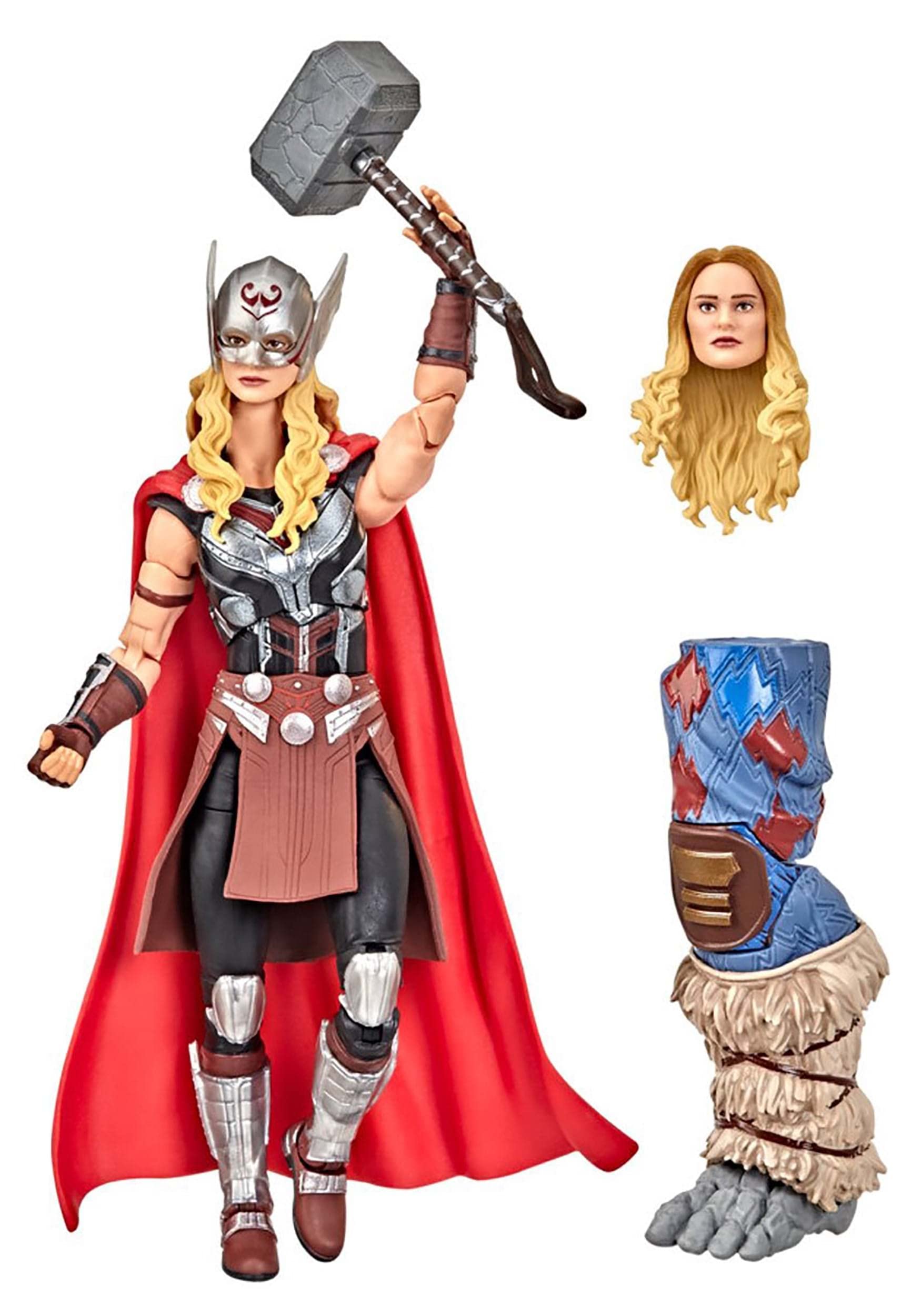 Marvel Legends Series Thor: Love and Thunder Mighty Thor Action Figure 6-inch Collectible Toy, 4 Accessories, 1 Build-A-Figure Part