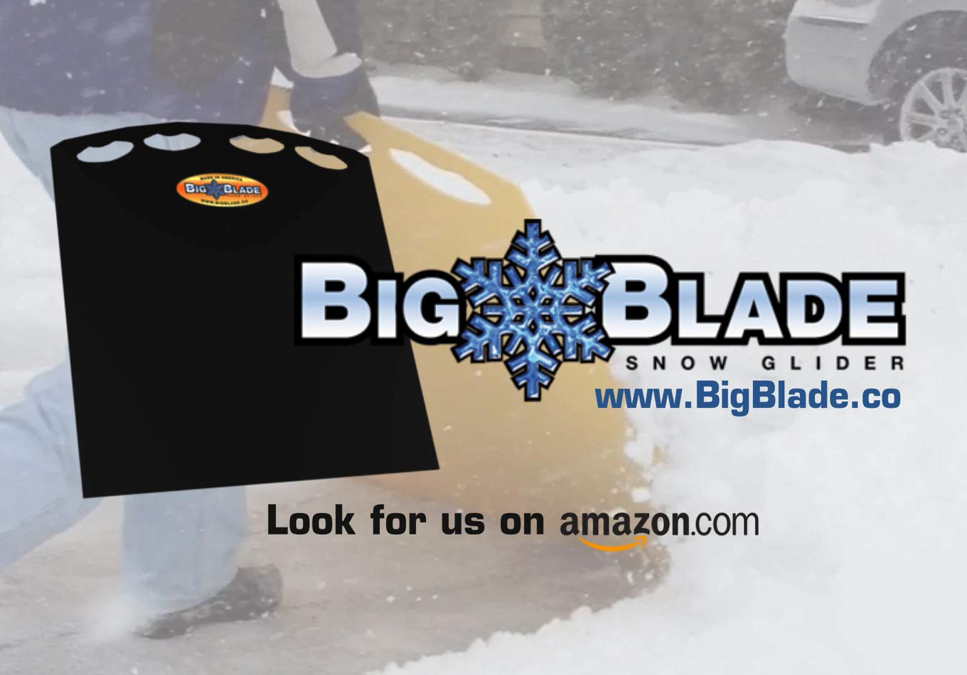 BigBlade Lightweight Easy to Use Snow Removal and Ice Scraper Tool (48 X 40 in)