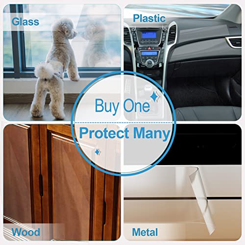 Door Scratch Protector, Protect Your Door, Furniture and Wall, Anti-Scratch Guard for Furniture, Heavy Duty Door Cover Scratch Shield (63'' X 7.9'')