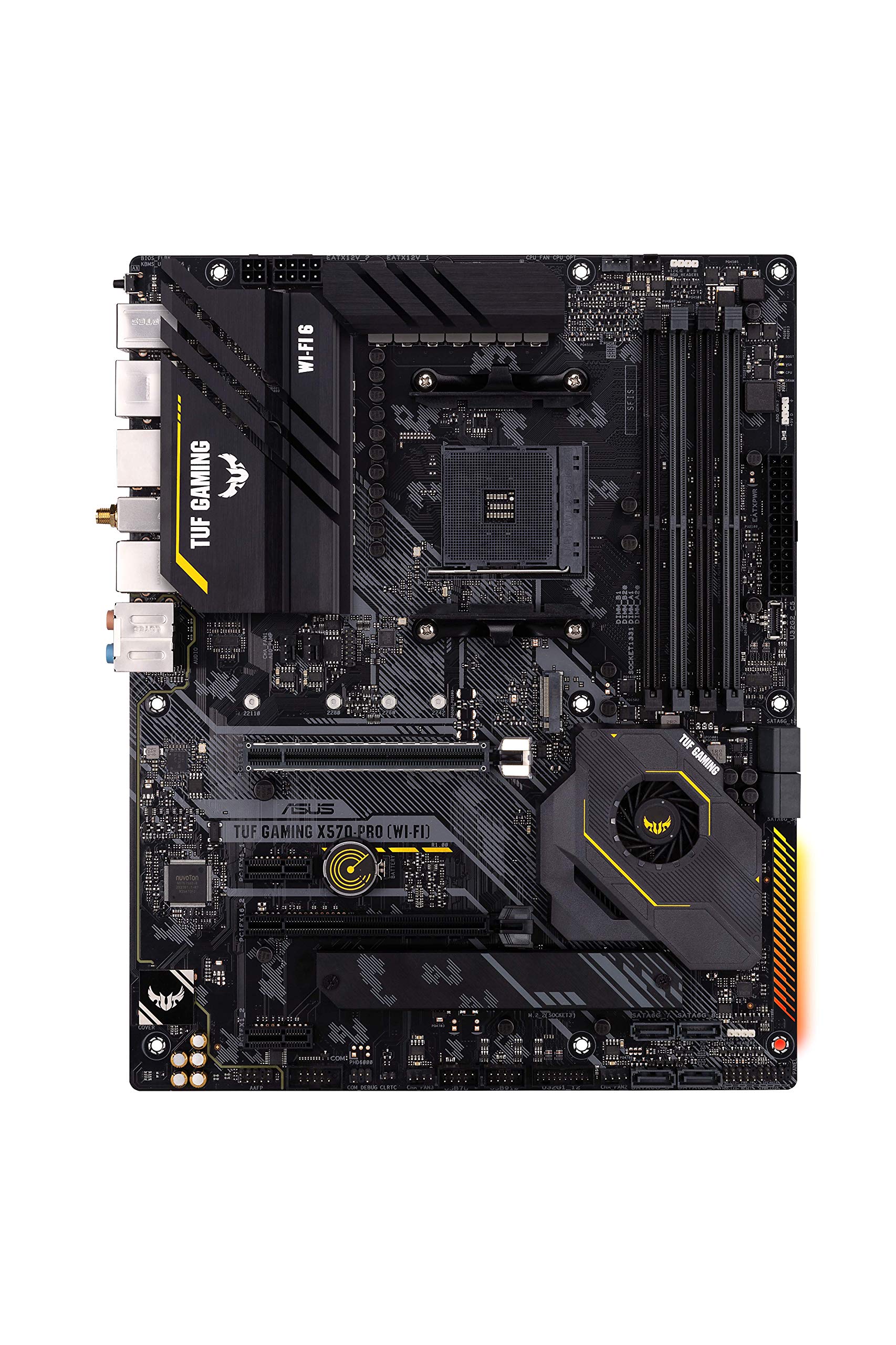 ASUS TUF Gaming X570-PRO (WiFi 6) AM4 Zen 3 Ryzen 5000 & 3rd Gen Ryzen ATX Motherboard (PCIe 4.0, 2.5Gb LAN, BIOS Flashback, HDMI 2.1, USB 3.2 Gen 2