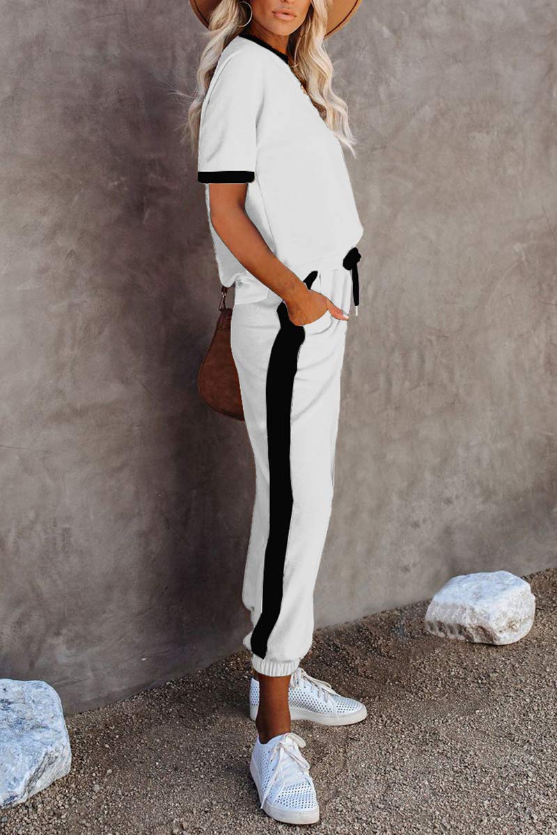 AUTOMET Women 2 Piece Outfits Lounge Sets for Women Loungewear with Long Jogger Sweatpants Sweatsuit Sets