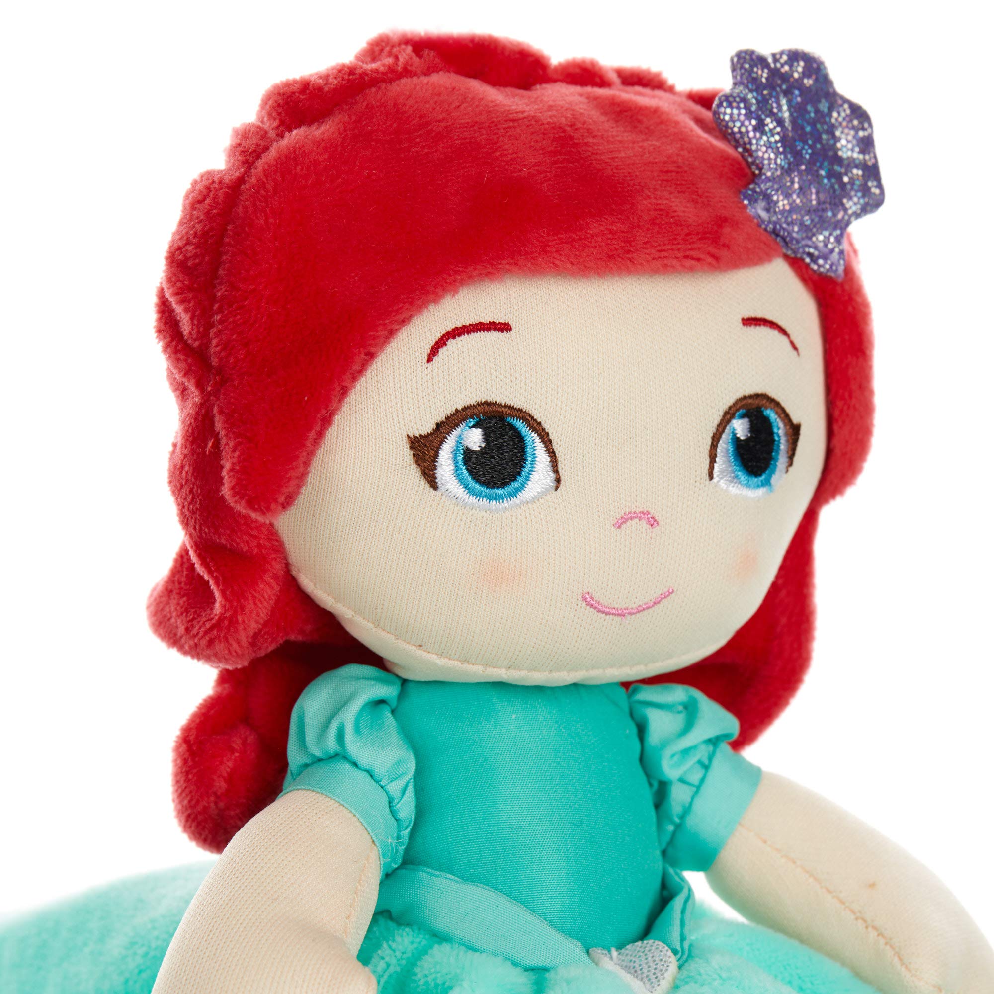 KIDS PREFERRED Disney Baby Ariel Plush Stuffed Animal Snuggler Lovey Security Blanket, Multicolor, Standard, (81126)