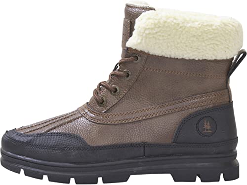 Bass Mens Vermont WX Outdoor Rugged Hiking Boot, Cedar/Black, 7.5 M