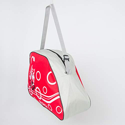 BESPORTBLE 1pc Skate Bag Portable Fashionable Adjustable Shoulder Strap Roller Skate Inline Skate Ice Skating Shoes Storage Bag Organizer Red