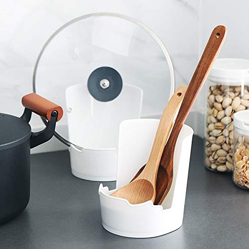 BHVXW Multifunction Kitchen Cooking Utensil Stand Holder Pot Clips Support Spoon Stove Organizer Tool Pan Cover Lid Rack