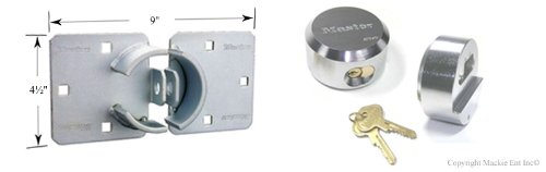 Master Lock - Hasp/Hidden Shackle Keyed Alike Padlocks 770-6271NKA-2 w/BumpStop Technology