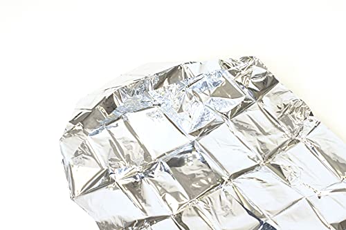 Primacare CS-6835 Sterile Foil Baby Bunting Blanket for Newborns and Infant, Disposable Emergency Heat Saving, 30" x 17"