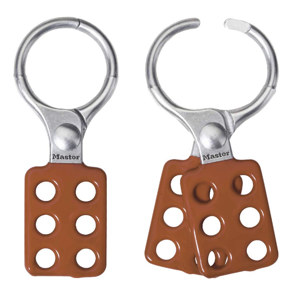 Master Lock 417 Lockout Tagout Safety Hasp,Red