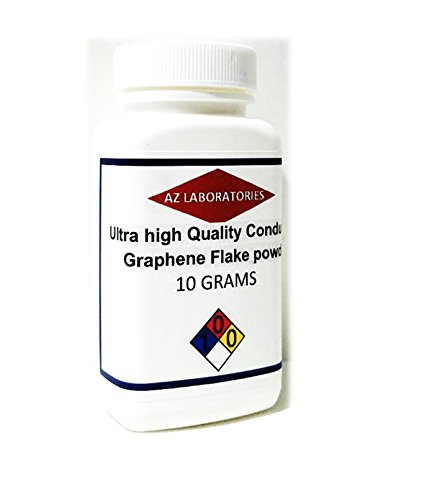 Ultra Conductive Graphene Carbon Flake powder 10 grams USA SAME DAY SHIP