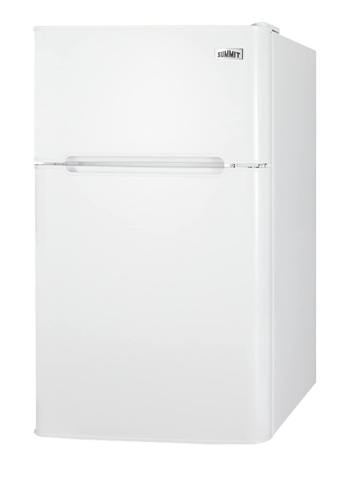 Summit Appliance CP34W ENERGY STAR Certified 19" Wide Counter Height 2-Door Refrigerator-Freezer in White with Cycle Defrost, Adjustable Thermostat, Interior Light