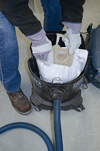 BOSCH VB140F 5-Pack Fleece Filter Bag for use with VAC140 Dust Extractor, 14-Gallon , White