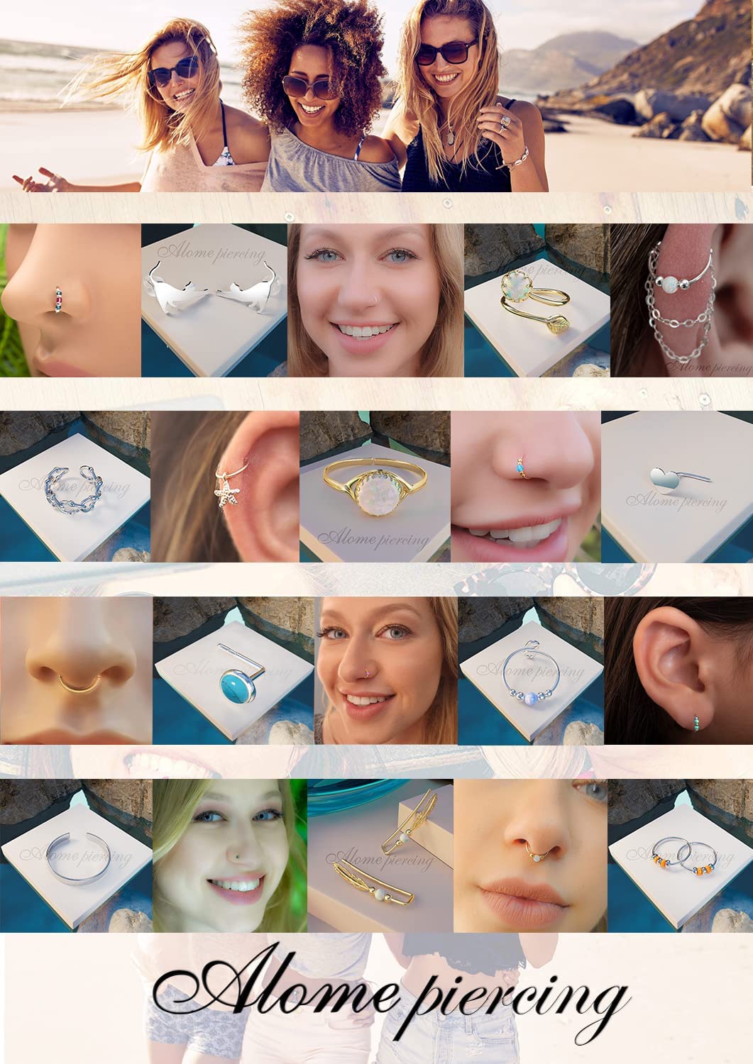 Opal nose ring - Thin 14k Gold Filled Tiny White Opal Nose piercing Hoop - 2 mm White Opal piercing Nose Hoop - 24 gauge very Thin Nose Hoop Tiny Piercings Nose Rings hoop - Delicate nose ring