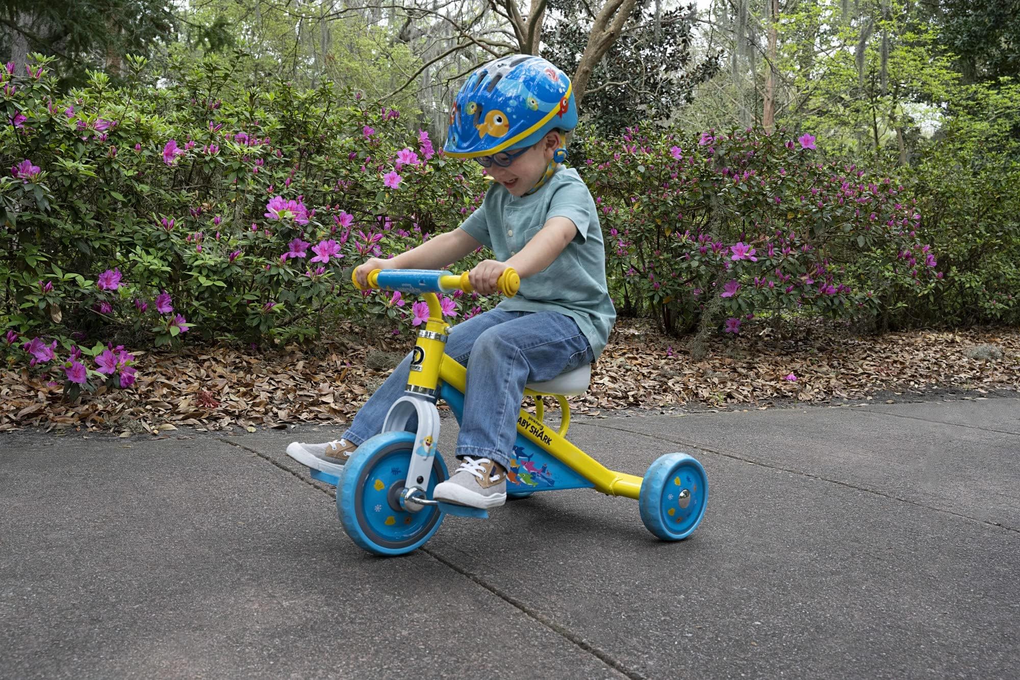 Dynacraft Baby Shark 10" Trike for Kids – Fun and Colorful Design, Sturdy and Safe, Perfect for Toddlers Learning to Ride, Easy to Assemble