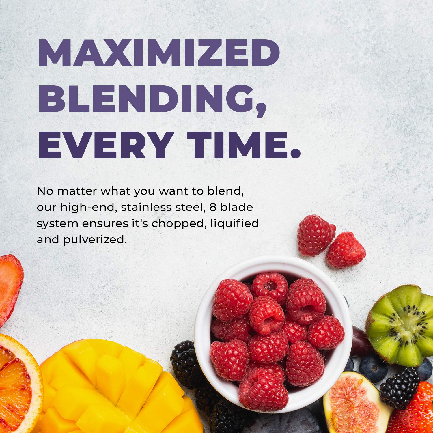 Cleanblend Ultra Blender, Low Profile Blender for Shakes and Smoothies - 40oz Compact Countertop Smoothie Blender/Maker - 8-Blade Stainless Steel, 1,000 Watt Motor, BPA-Free Tamper Wand Included (Red)