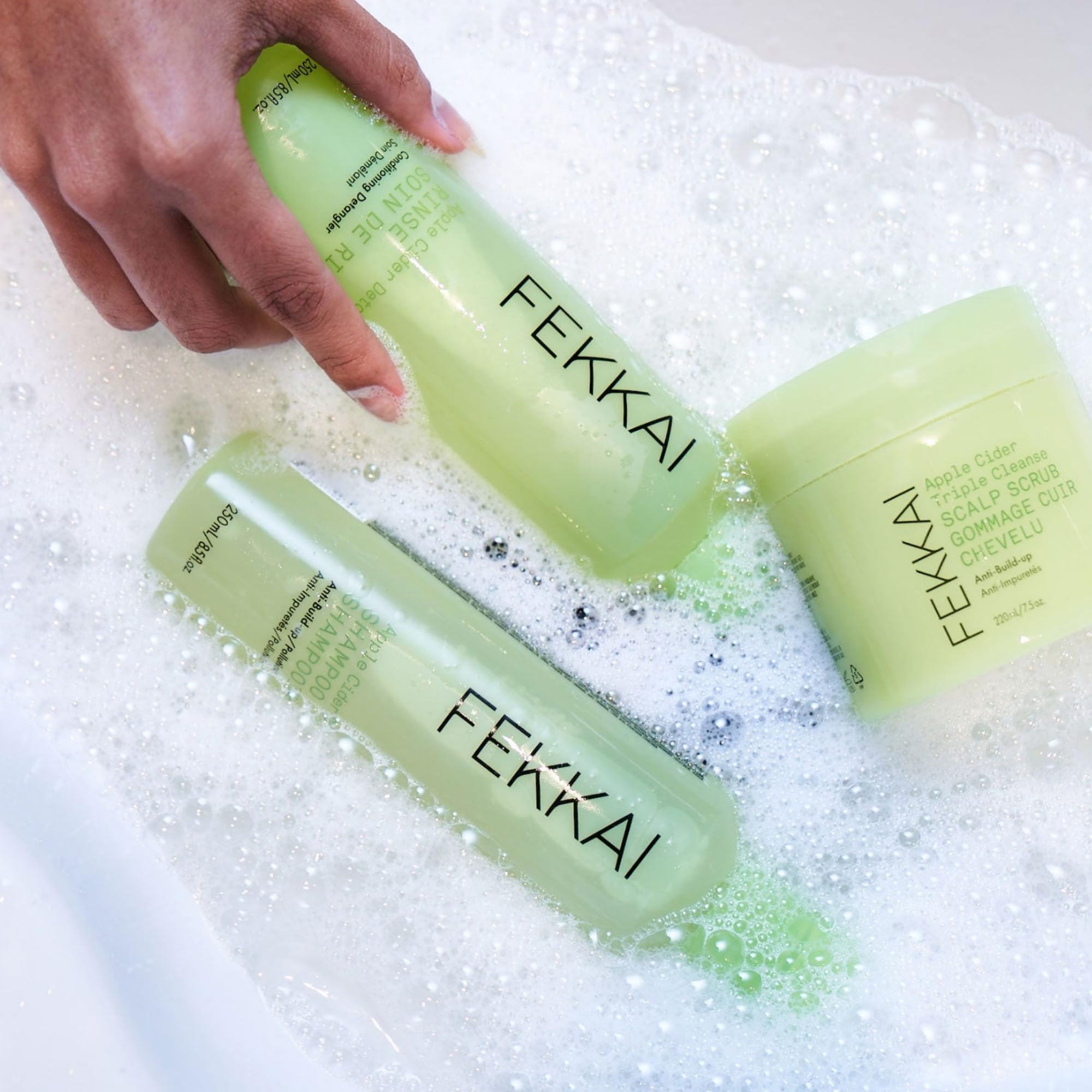 Fekkai Apple Cider Detox Rinse - 8.5 oz - Softens Hair, Detangles, Seals the Cuticle & Adds Shine - Free of Sulfates, Parabens, Phthalates - Vegan, Cruelty-Free