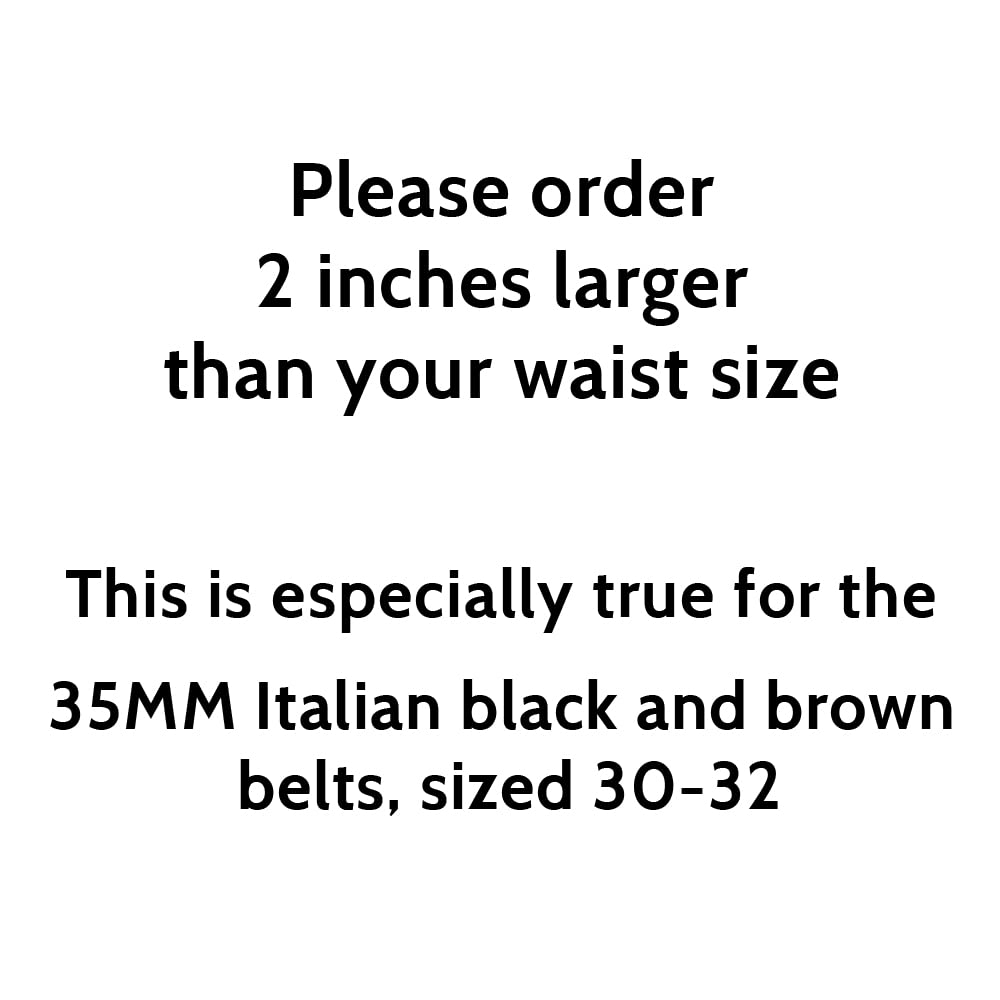 Beep Free 1 1/8” Braided Leather Belt | Black | 44-48 | Airport Friendly | Metal Free